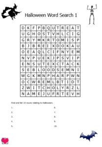 Festive and seasonal parts of speech word searches – Teaching With Ease