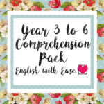 Year 6 Comprehension Pack Teaching With Ease