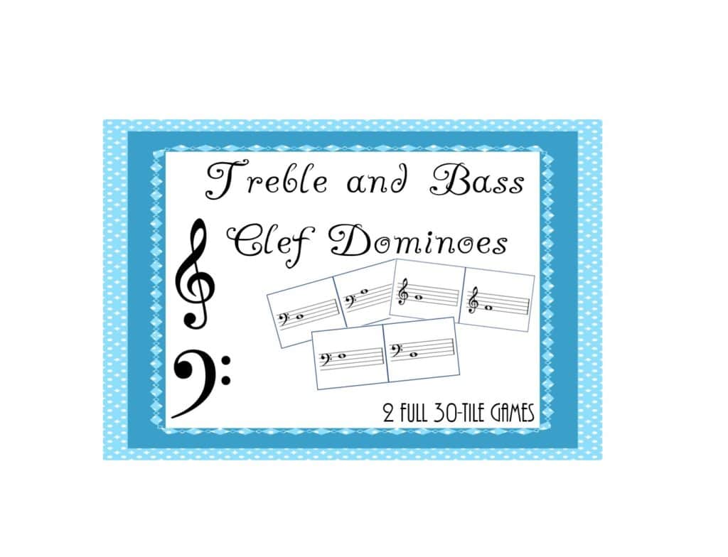 Treble and Bass Clef Dominoes – Teaching With Ease