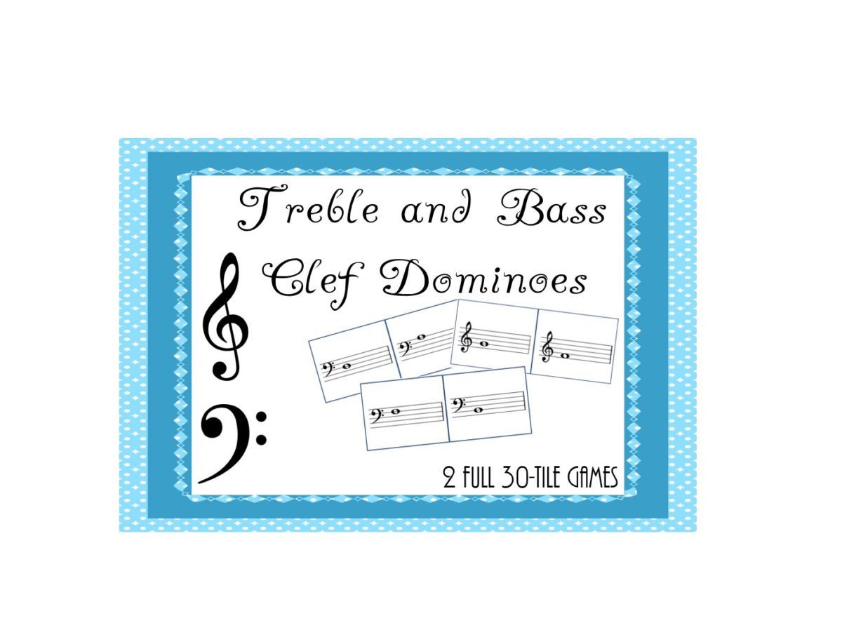 Treble and Bass Clef Dominoes – Teaching With Ease