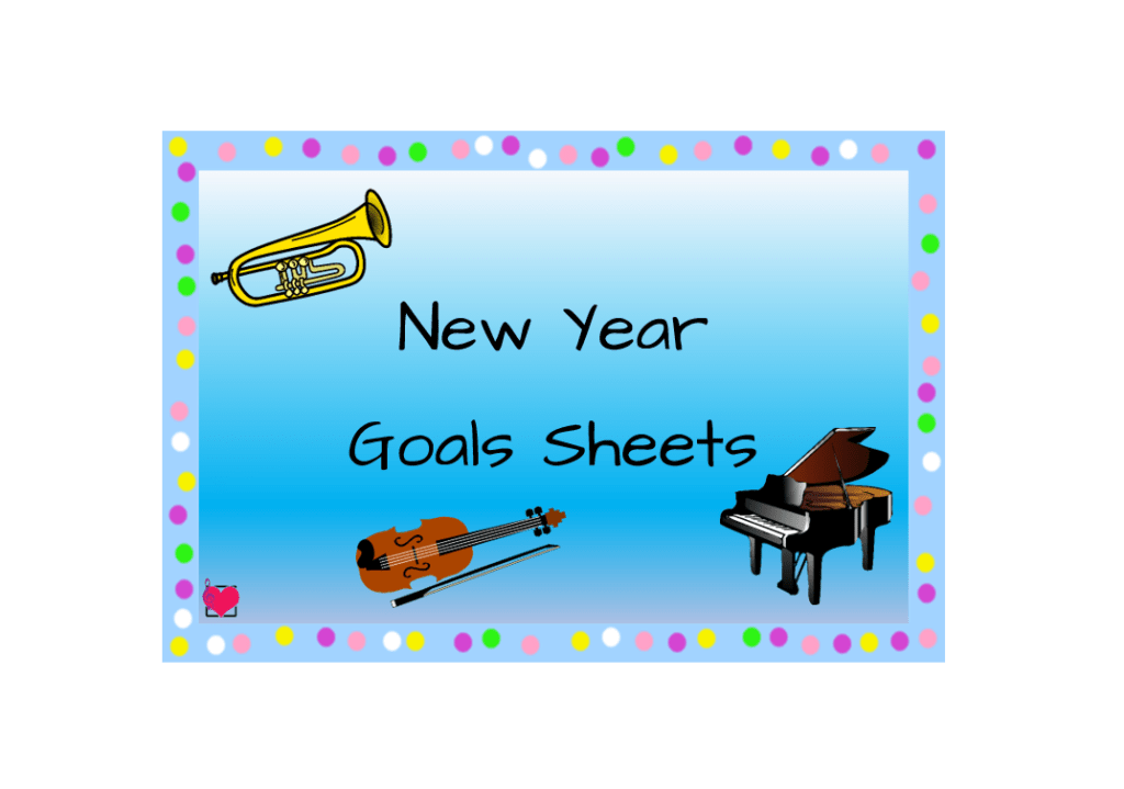 New Year Goals Sheets – Teaching With Ease